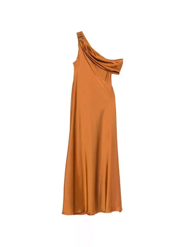 Ralph Lauren One-shoulder Draped Dress
