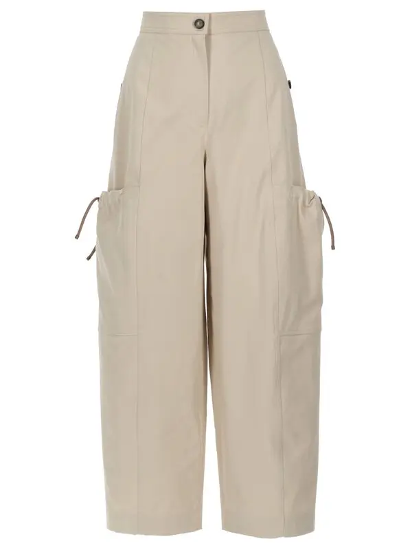 Max Mara Cargo Pantalone Lepre - Beige