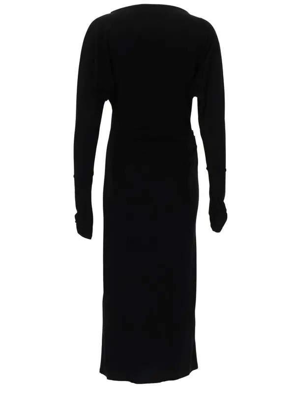 Max Mara Abito "salvo" Con Drappeggio - Black