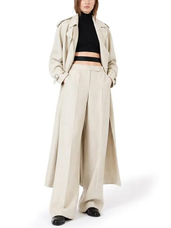 Max Mara Ginnico Wide-leg Trousers - Beige