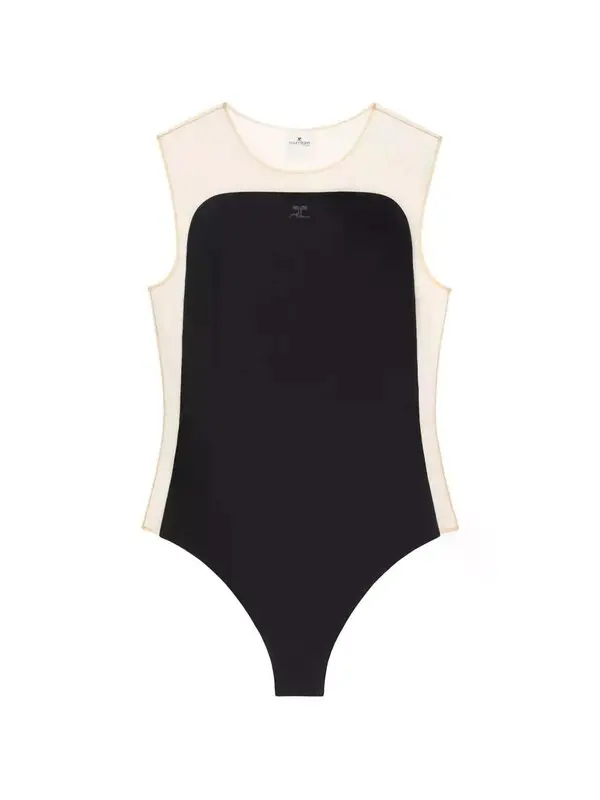COURREGES Illusion Sunshield Bodysuit - Black