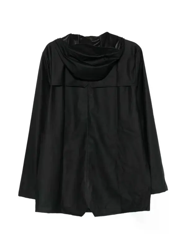 Rains Hooded Waterproof Jacket - Black