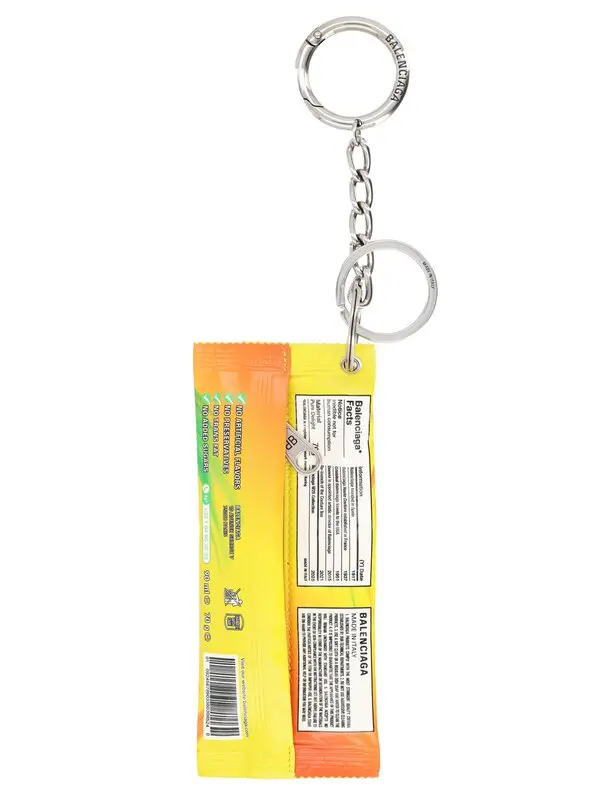 Balenciaga Snack Pouch Keychain - Yellow