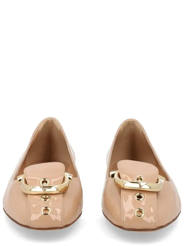 FERRAGAMO Ballerina Gancini - Beige