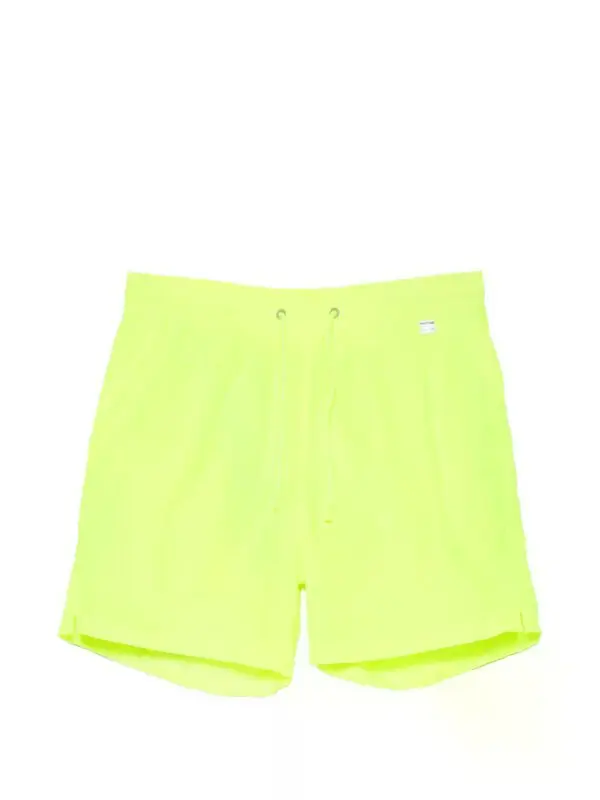 MC2 SAINT BARTH Drawstring-waist Swim Shorts - Yellow