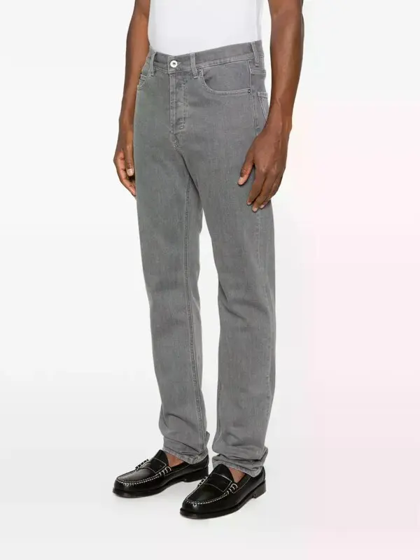 PENCE 1979 Five-pocket Straight Leg Jeans - Grey