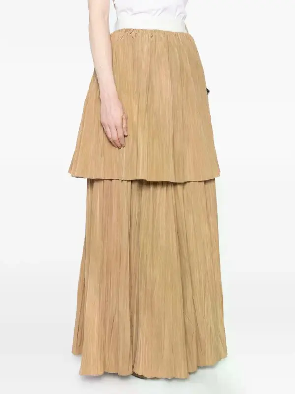 CO.GO Crinkled Tiered Maxi Skirt