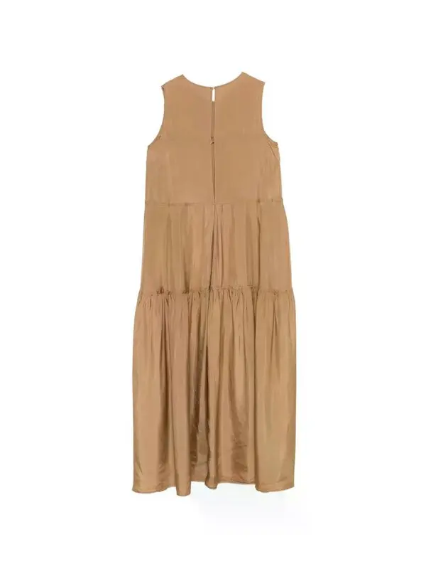 Aspesi Tiered Sleeveless Maxi Dress - Brown