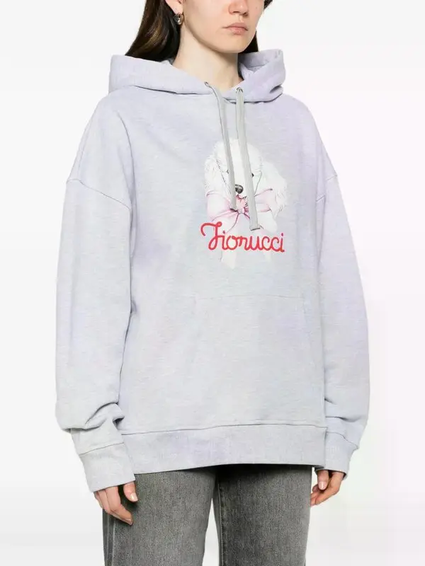 Fiorucci Poodle-print Hoodie - Grey