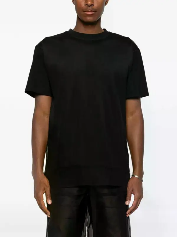 LES HOMMES Zip-fastening T-shirt
