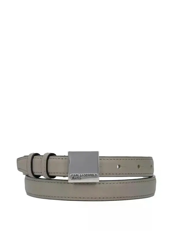 Karl Lagerfeld Square Buckle Belt - Grey