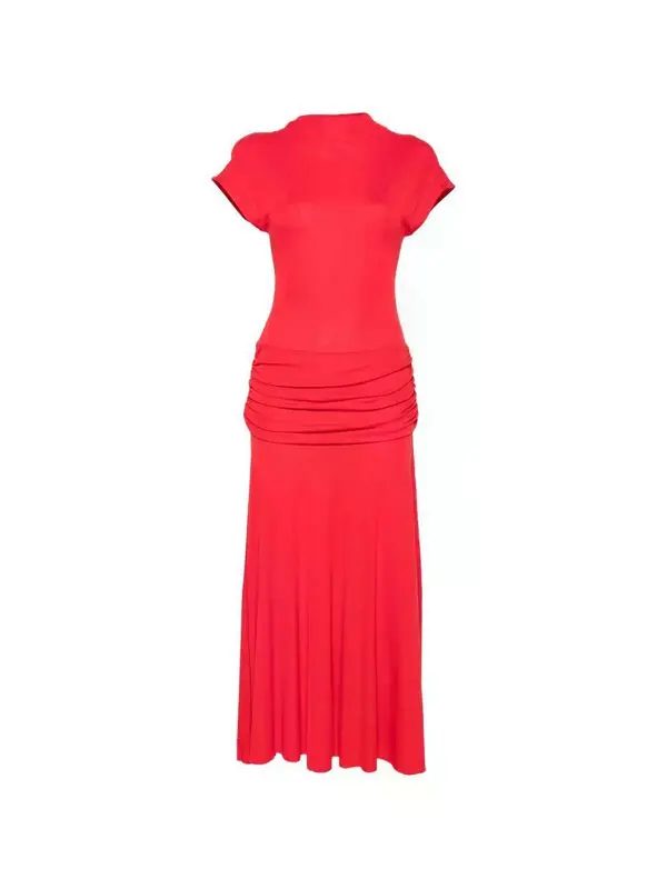 SEMICOUTURE Draped-details Dress - Red