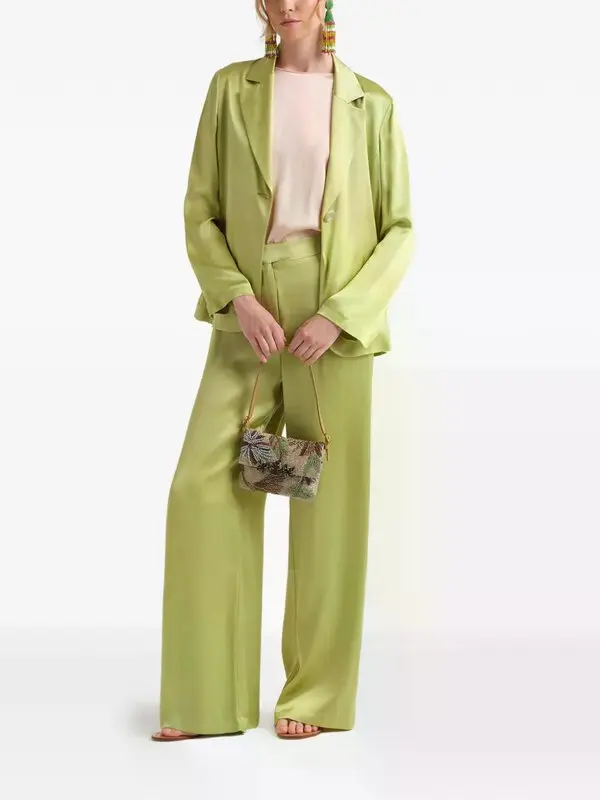 Malìparmi Cady Shiny Trousers - Green