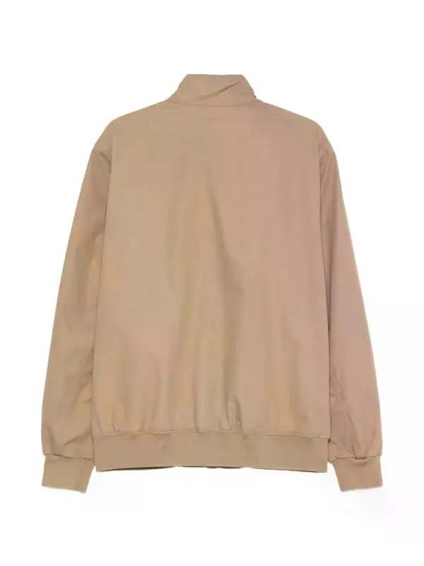 SAVE THE DUCK High-neck Jacket With Ribbed Trims - Brown