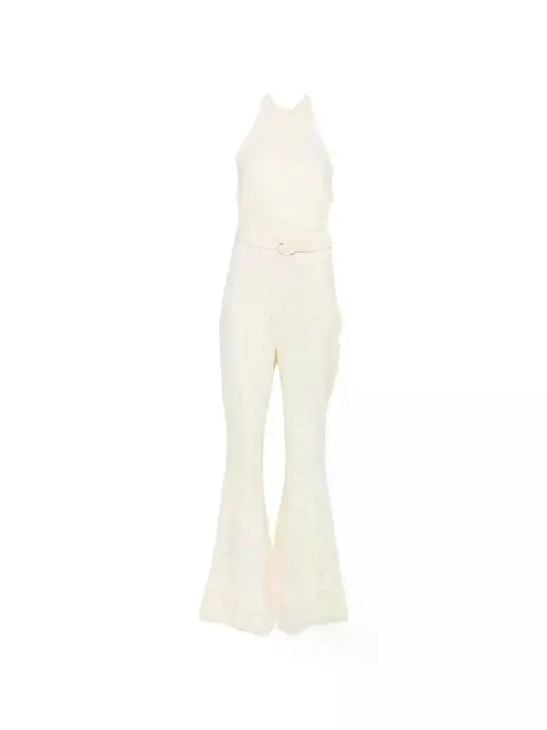 TWINSET Belted Jumpsuit - Neutrals