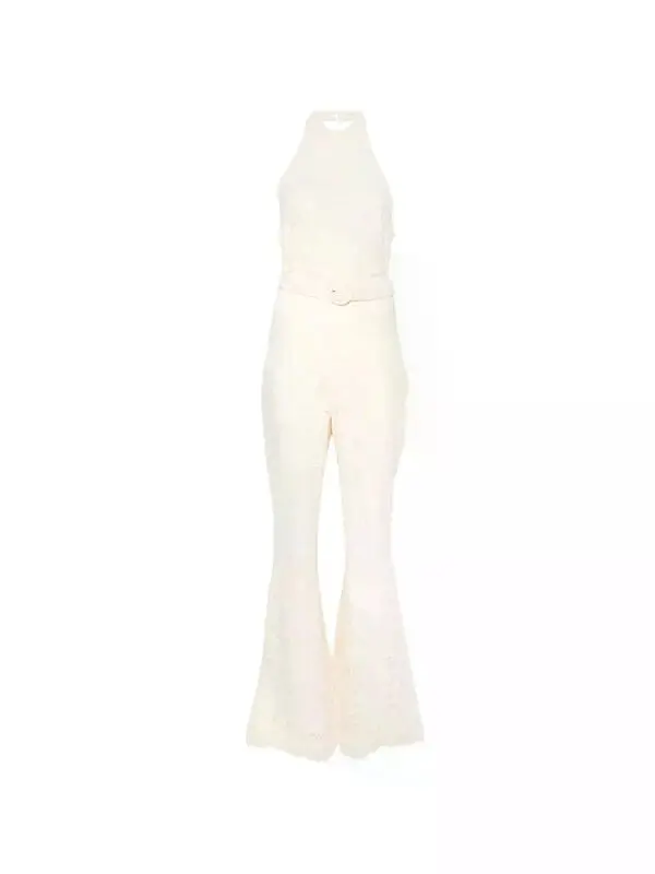 TWINSET Belted Jumpsuit - Neutrals