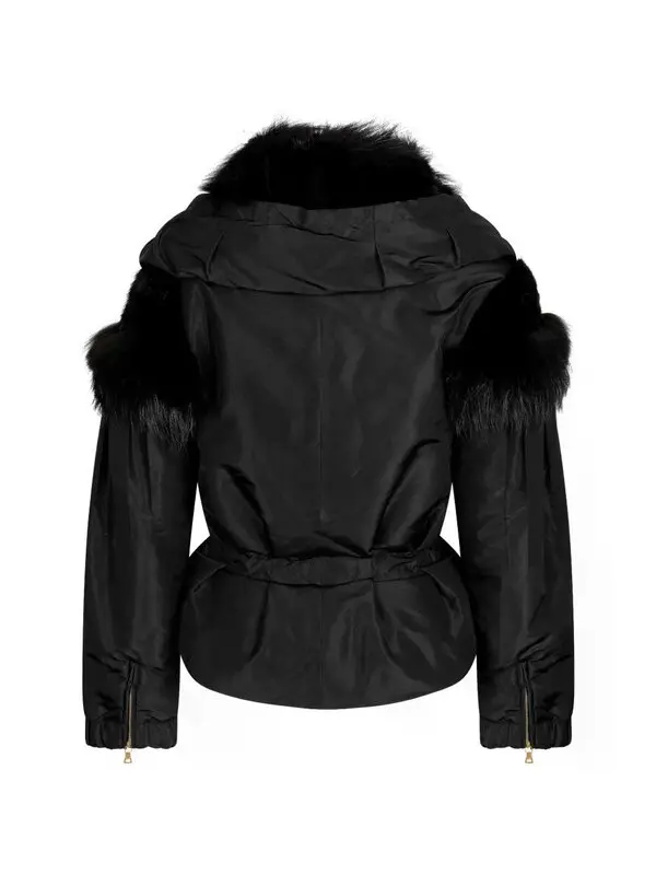 Prada Fur-trimmed Drawstring Jacket
