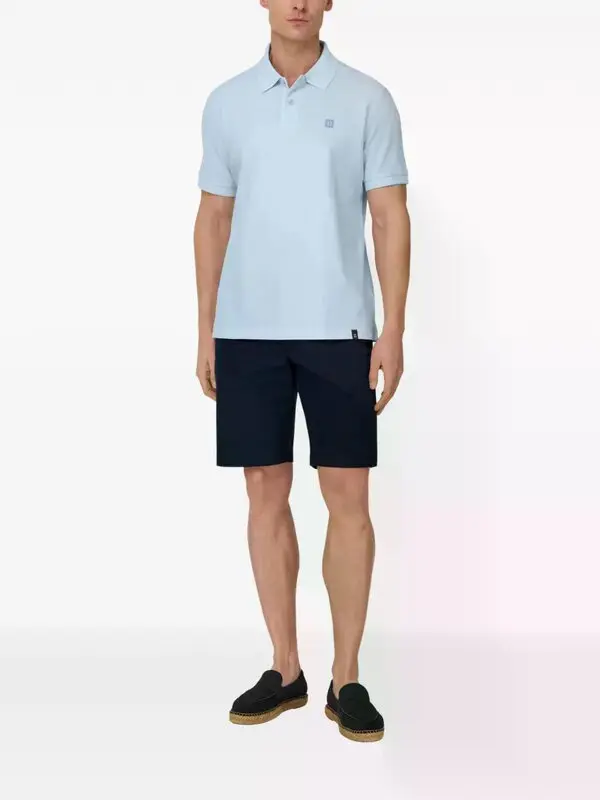 Boggi Milano Oxford Cotton Piqué Polo Shirt