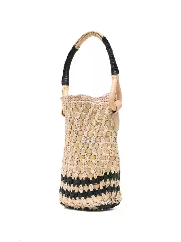 ALYSI Top-handle Bucket Bag - Neutrals