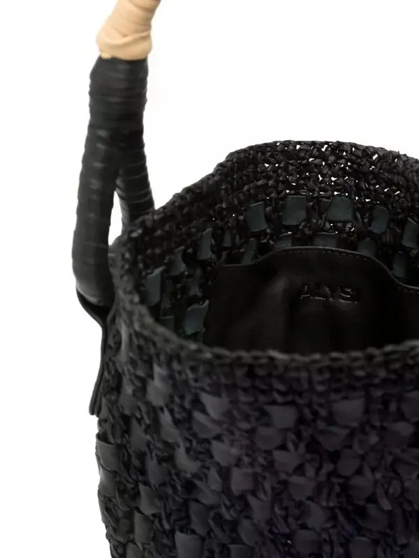 ALYSI Top-handle Bucket Bag - Black