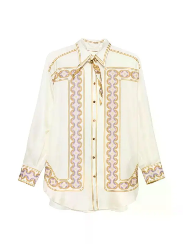 Zimmermann Luna Retro Shirt - Neutrals