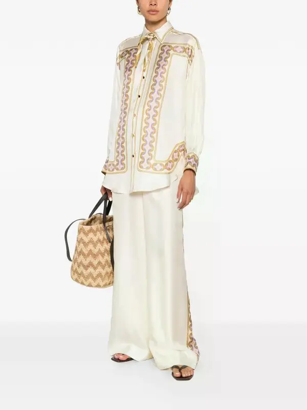 Zimmermann Luna Retro Shirt - Neutrals