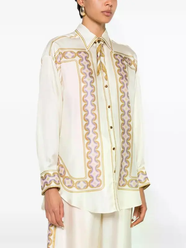 Zimmermann Luna Retro Shirt - Neutrals