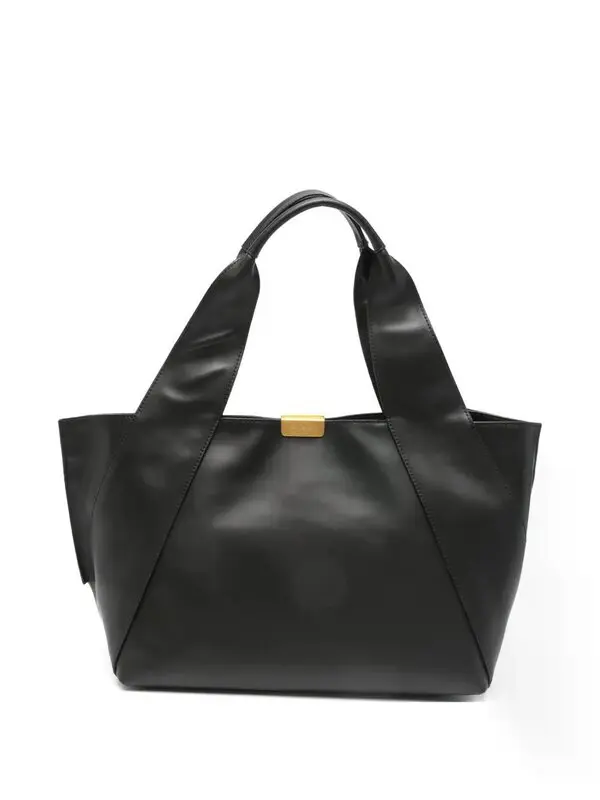 GIANNI CHIARINI Vivi Logo-engraved Tote - Black