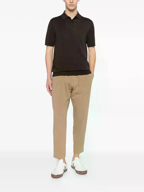 DONDUP Pleated Trousers - Brown
