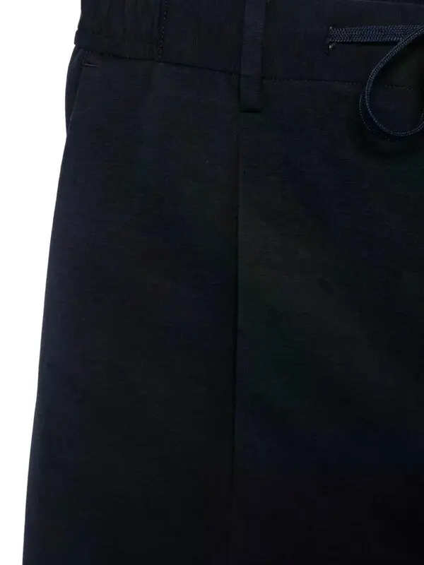 DANIELE ALESSANDRINI Elasticated Waistband Trousers - Blue