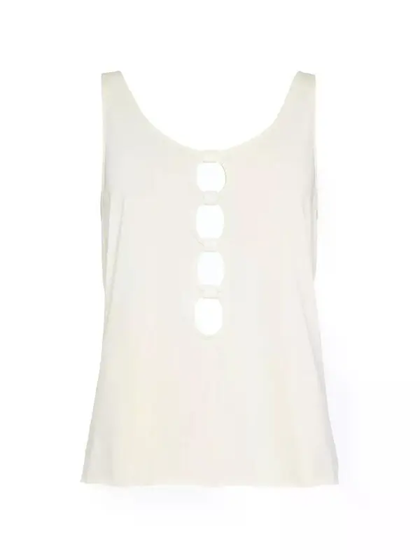 ERES Cut-out Curl Top - Neutrals