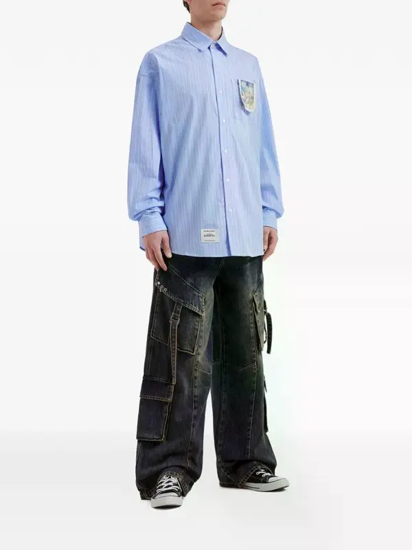 MUSIUM DIV. Striped-pattern Shirt