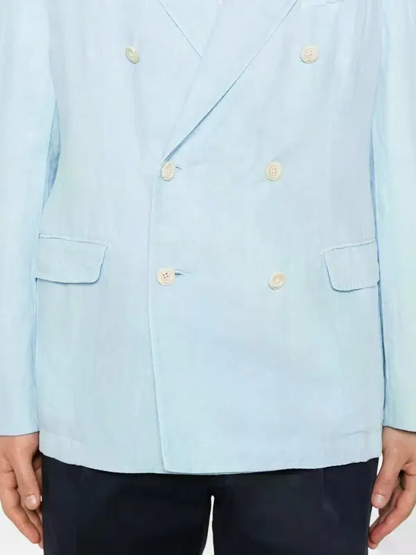 Boglioli Flap-pocket Double-breasted Blazer - Blue
