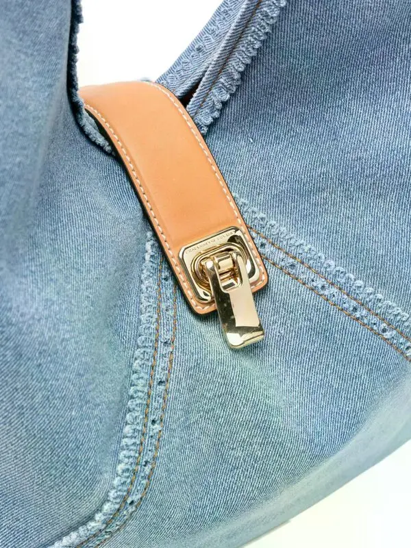 Ermanno Scervino Large Denim Shoulder Bag