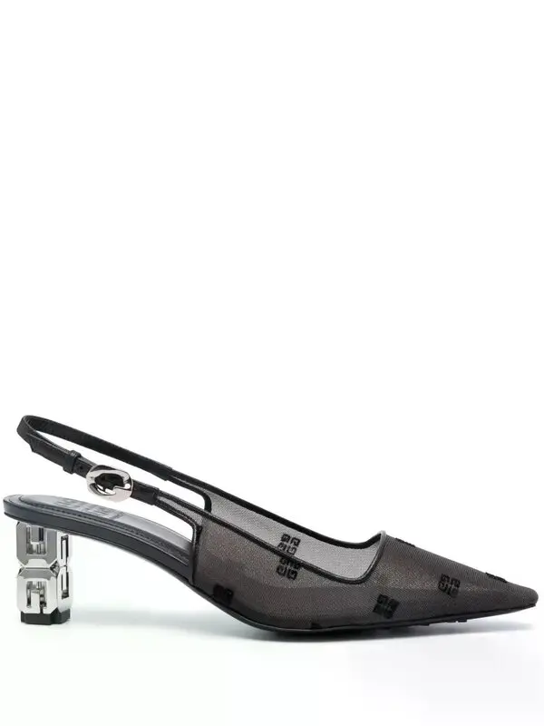 Givenchy 65mm Logo-plaque Leather Pumps