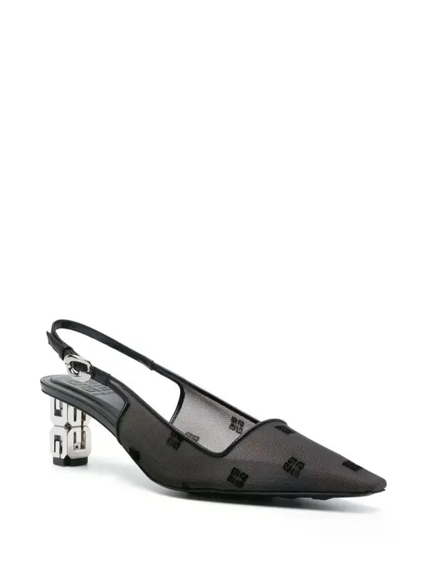 Givenchy 65mm Logo-plaque Leather Pumps