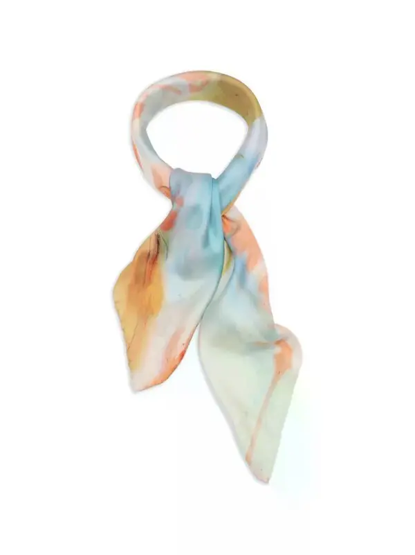 Ulla Johnson Chiara Abstract-print Scarf - Neutrals