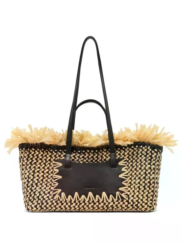 Ulla Johnson Small Lali Fringe-trim Tote Bag - Neutrals