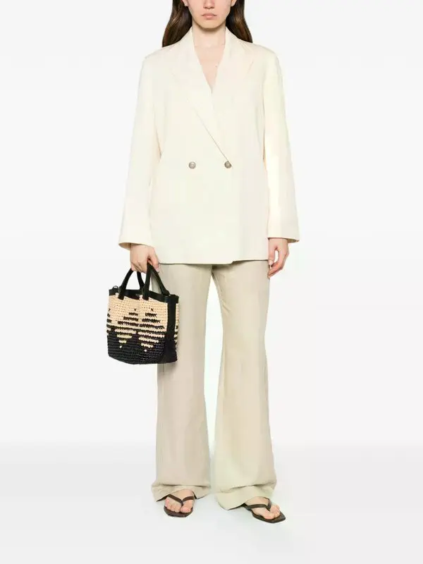 FRAME Double-breasted Peak-lapel Blazer