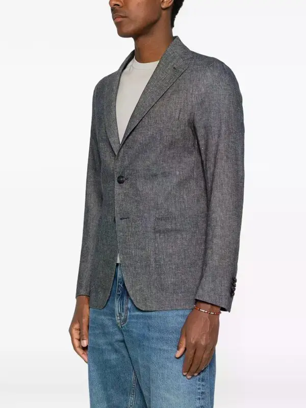 Tagliatore Single-breasted Blazer - Blue