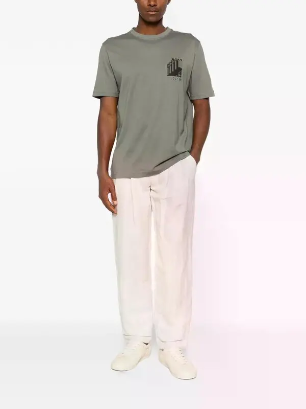 BOSS Cotton-jersey T-shirt With Graphic Print
