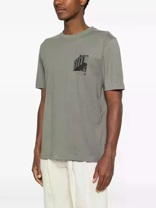 BOSS Cotton-jersey T-shirt With Graphic Print