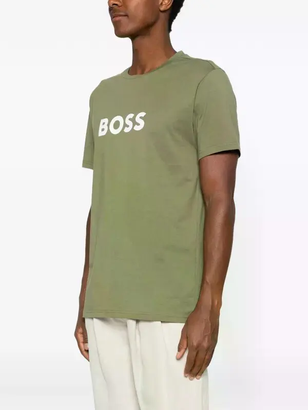 BOSS Logo-print T-shirt - Green