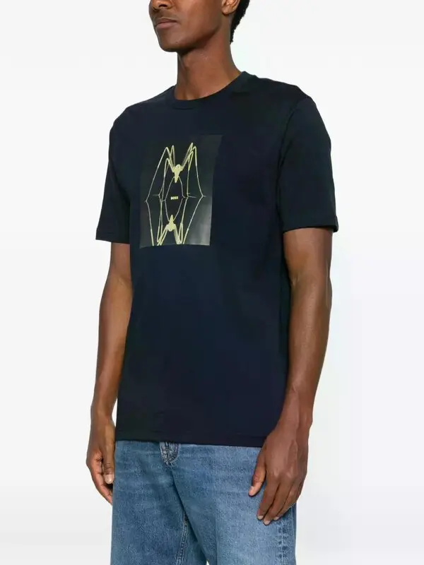 BOSS Graphic-print T-shirt - Blue