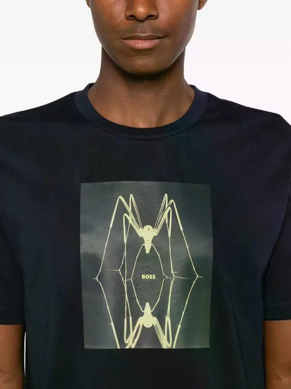 BOSS Graphic-print T-shirt - Blue
