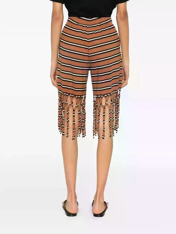 Nanushka Analu Striped Shorts