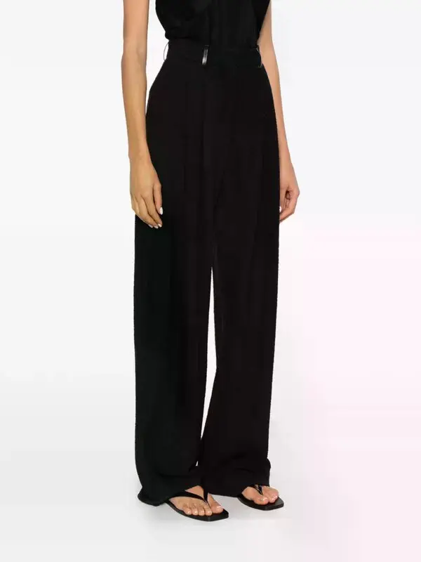 Nanushka Seka Tapered-leg Tailored Trousers - Black