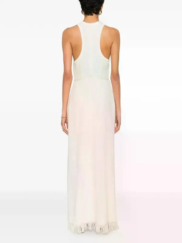 Nanushka Rayen Draped Midi Dress - Neutrals