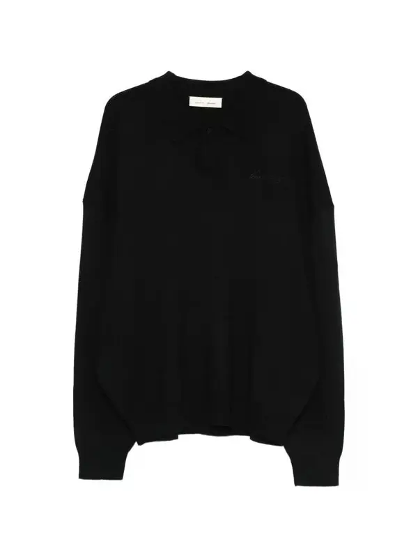 Fear Of God Signature 90s Logo-embroidered Polo Shirt - Black