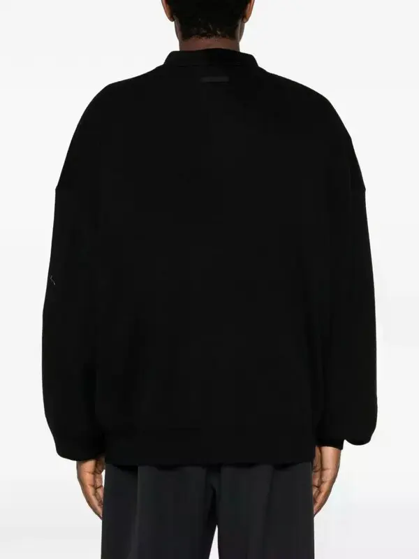 Fear Of God Signature 90s Logo-embroidered Polo Shirt - Black